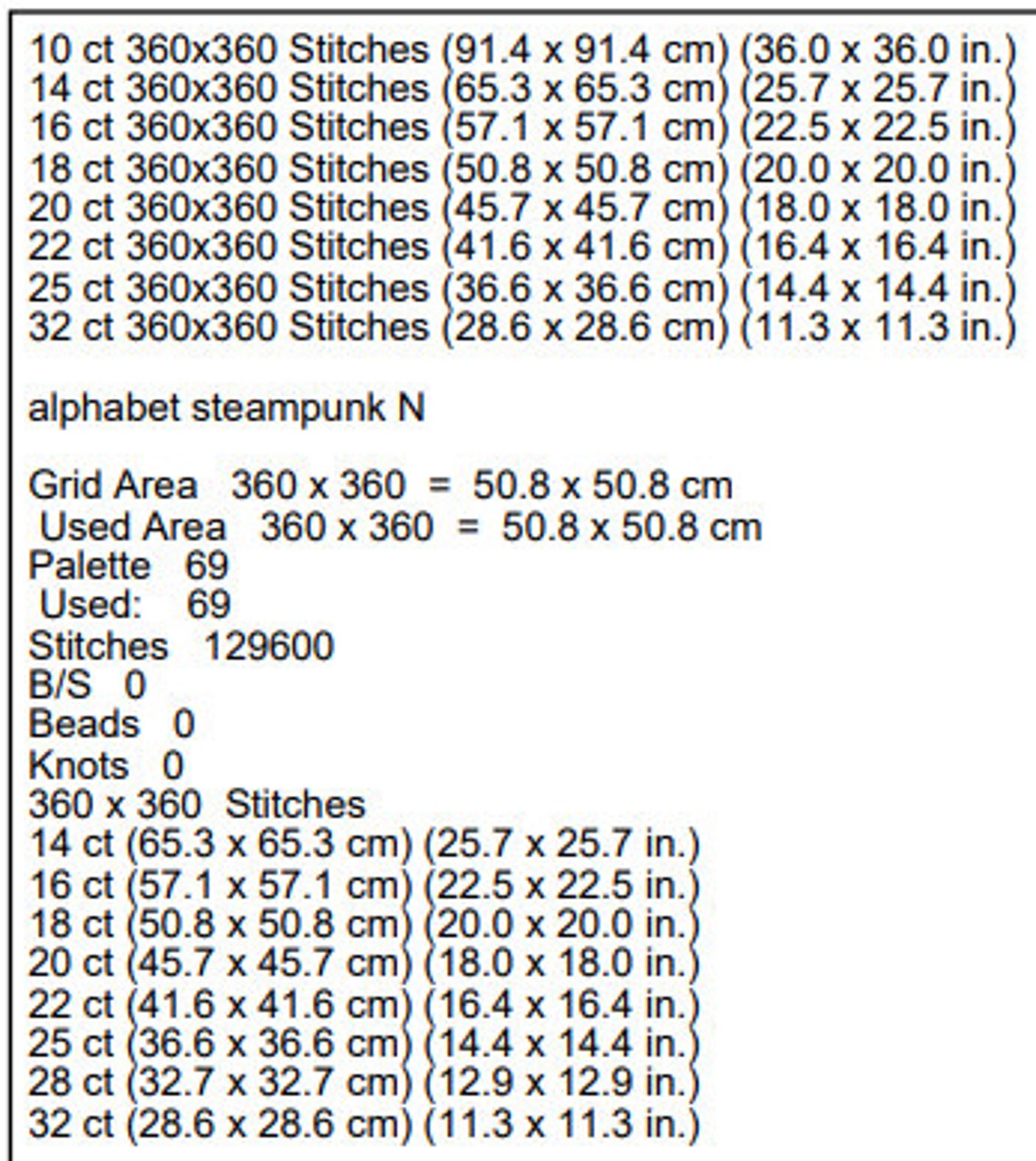 Steampunk Alphabet Letter N Large Size Pattern Keeper Compatible PDF ...