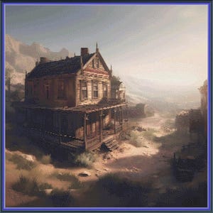 Western Ghost Town 5 Old Town Landscape Pattern Keeper Compatible PDF ...