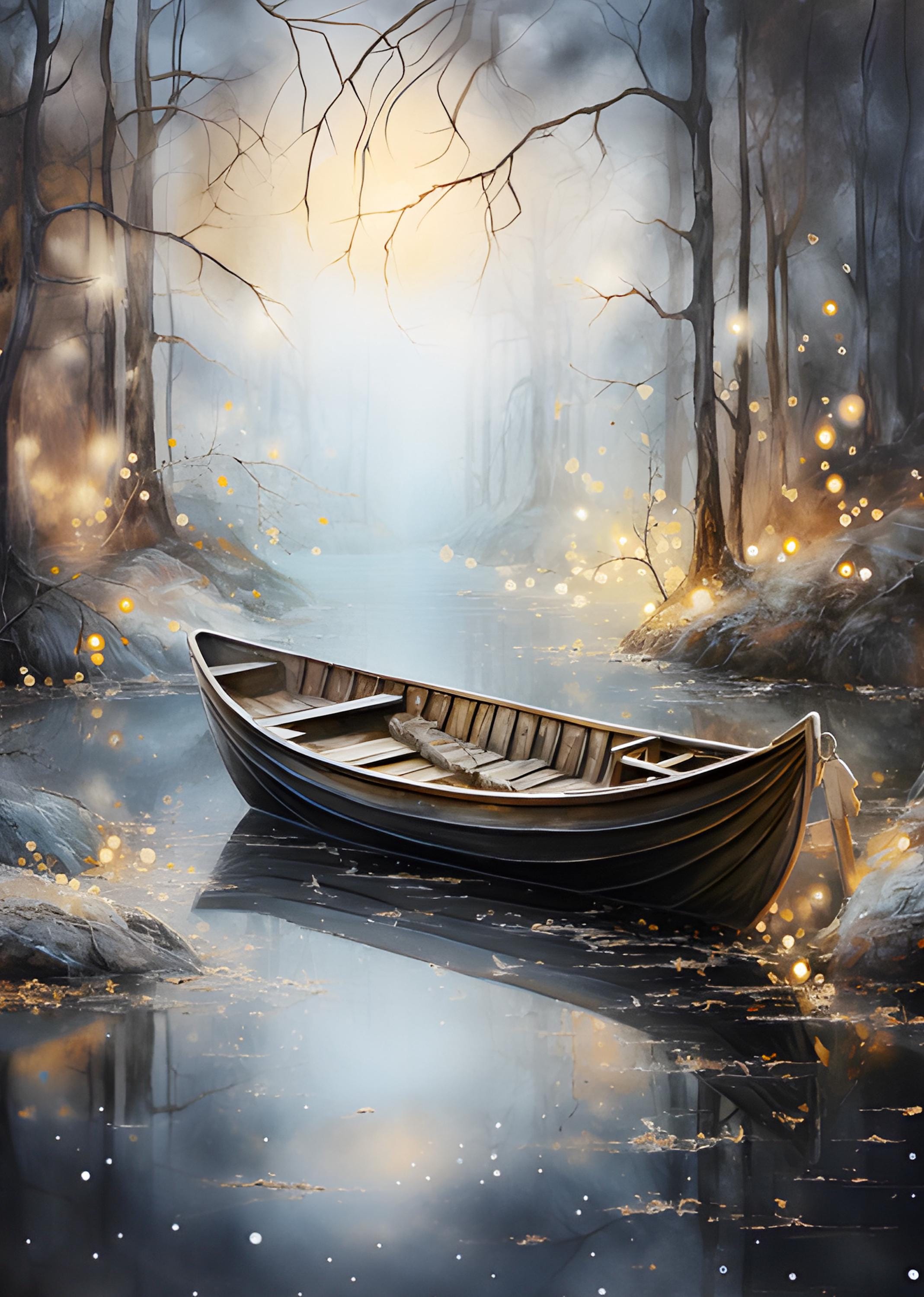 Black Fairytale 2 Boat, Fae Landscape Pattern Keeper Compatible ,PDF ...