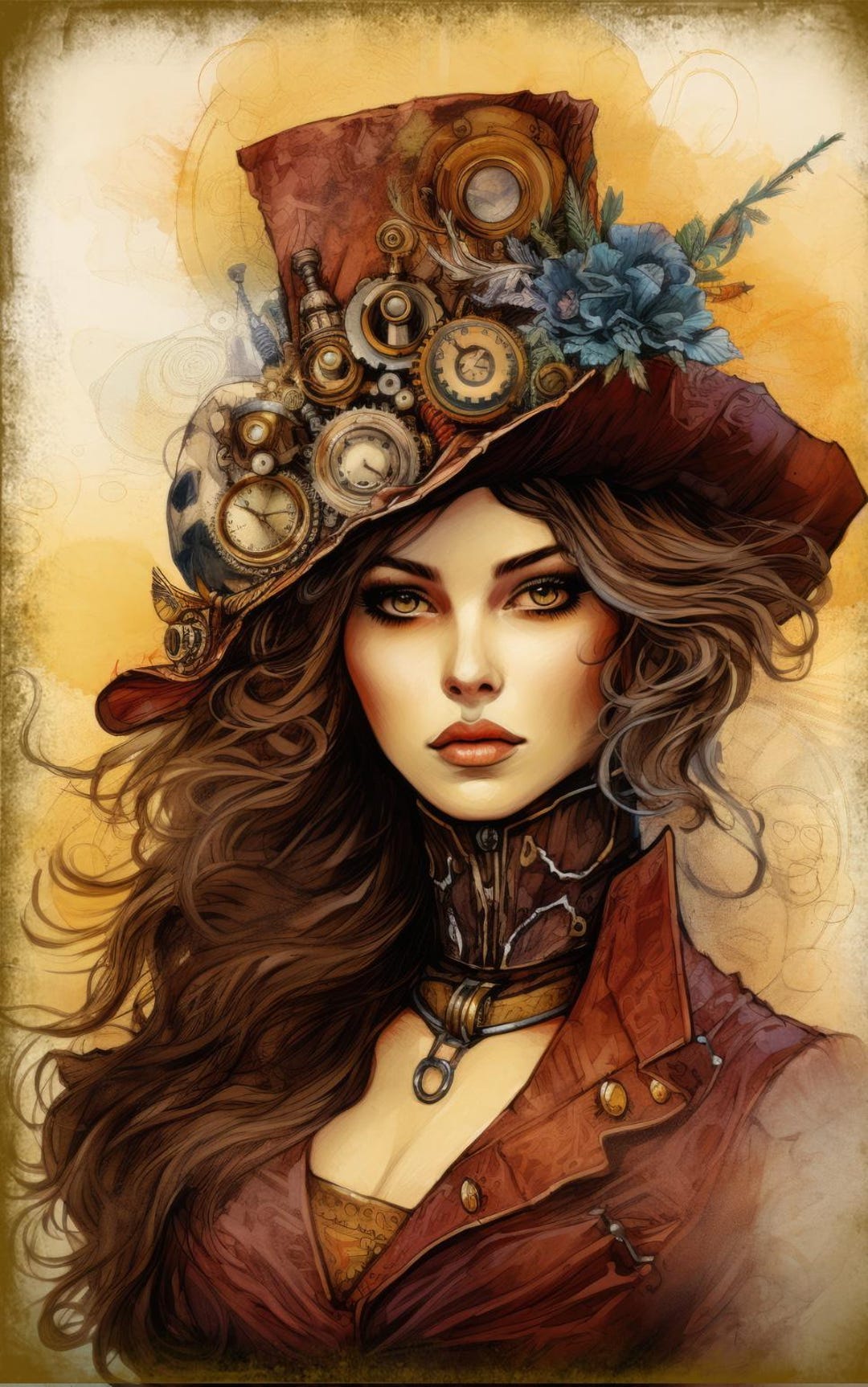 Steampunk Ladies 5 Pattern PDF Instant Digital Download Counted Cross ...