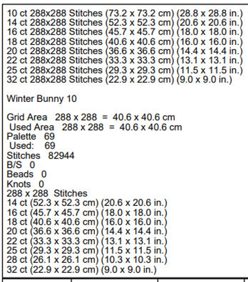 Wild Winter Bunny Rabbit Pattern Keeper Compatible PDF Instant Digital ...