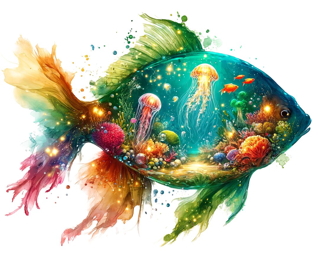 Ocean Spirit Rainbow Fish Dream of the Sea, Pattern Keeper Compatible ...