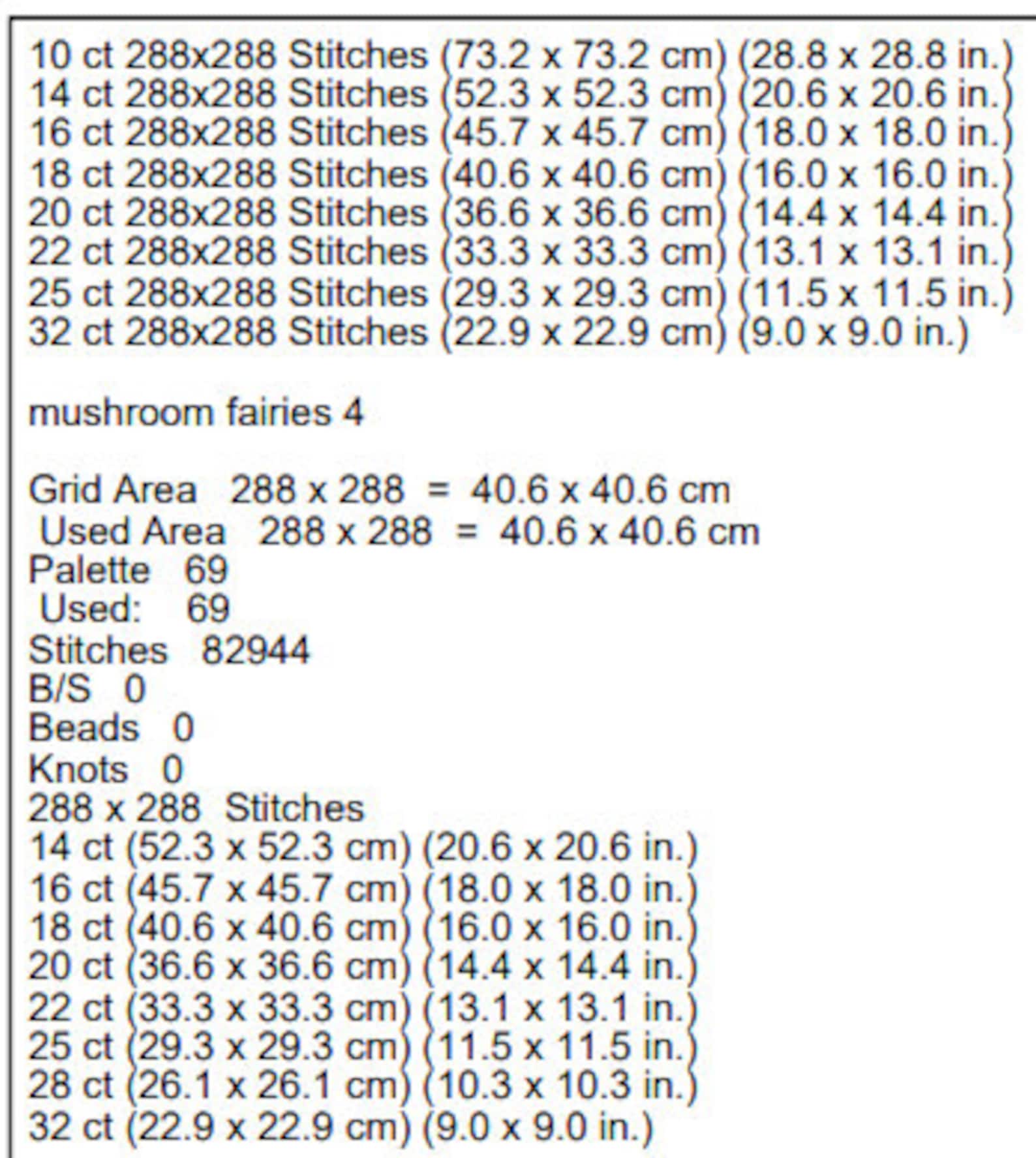 Mushroom Fairy Magic, Fae Faerie PDF Instant Digital Download Counted ...