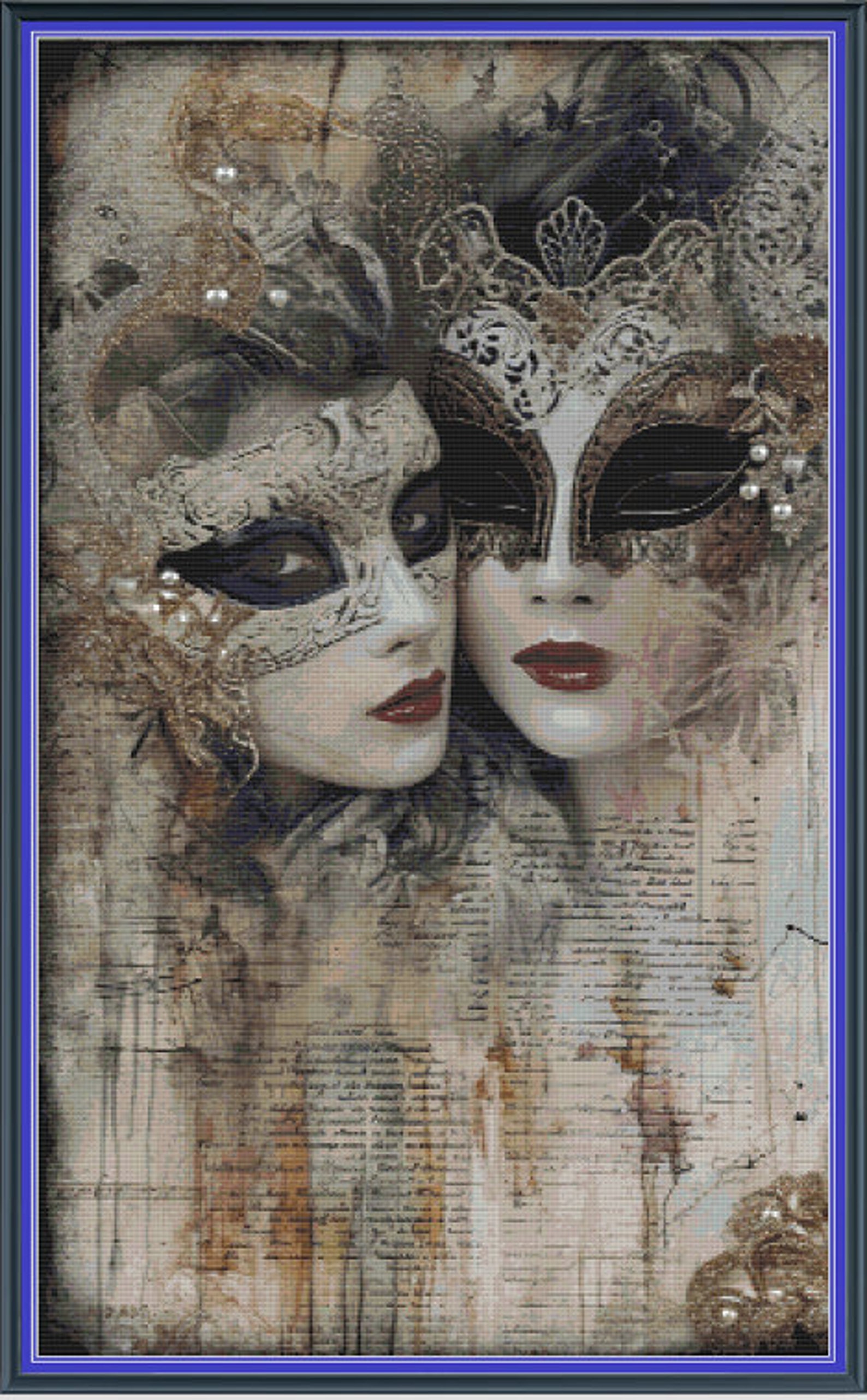 Victorian Masquerade Pattern Keeper Compatible PDF Instant Digital ...