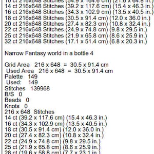 Narrow Pattern Fantasy Worlds in a Bottle 4 Pattern Keeper Compatible PDF Instant Digital ...