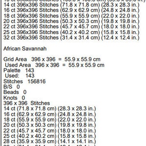 African Savannah Pattern Keeper Compatible PDF Instant Digital Download ...