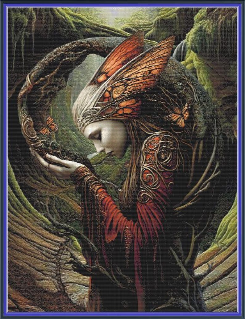 Earth Keepers 21 Dryad Fae Fairy, Large Pattern Keeper Compatible, PDF ...