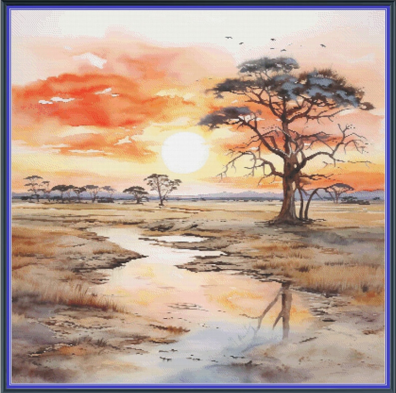 African Savannah Pattern Keeper Compatible PDF Instant Digital Download ...