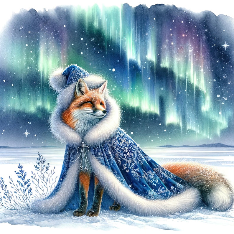 Blue Velvet Cloaked Fox 11 Pattern Keeper Compatible PDF Instant ...