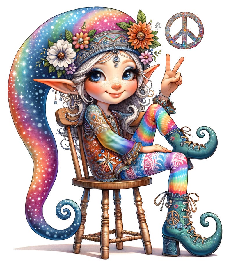 Happy Hippie Elf 8 Pattern Keeper Compatible PDF Instant Digital ...