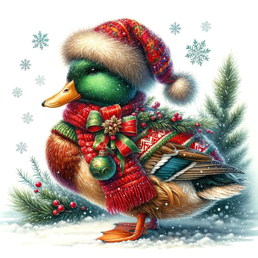 Christmas Mallard Drake Pattern Keeper Compatible PDF Instant Digital ...