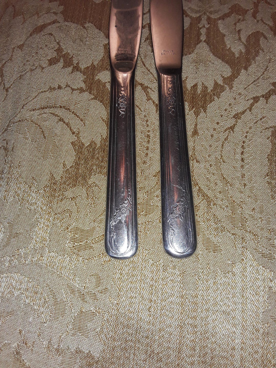 Vintage 2 Piece Set of Knives Pattern - Tudor Silver Plated Flatware - Etsy