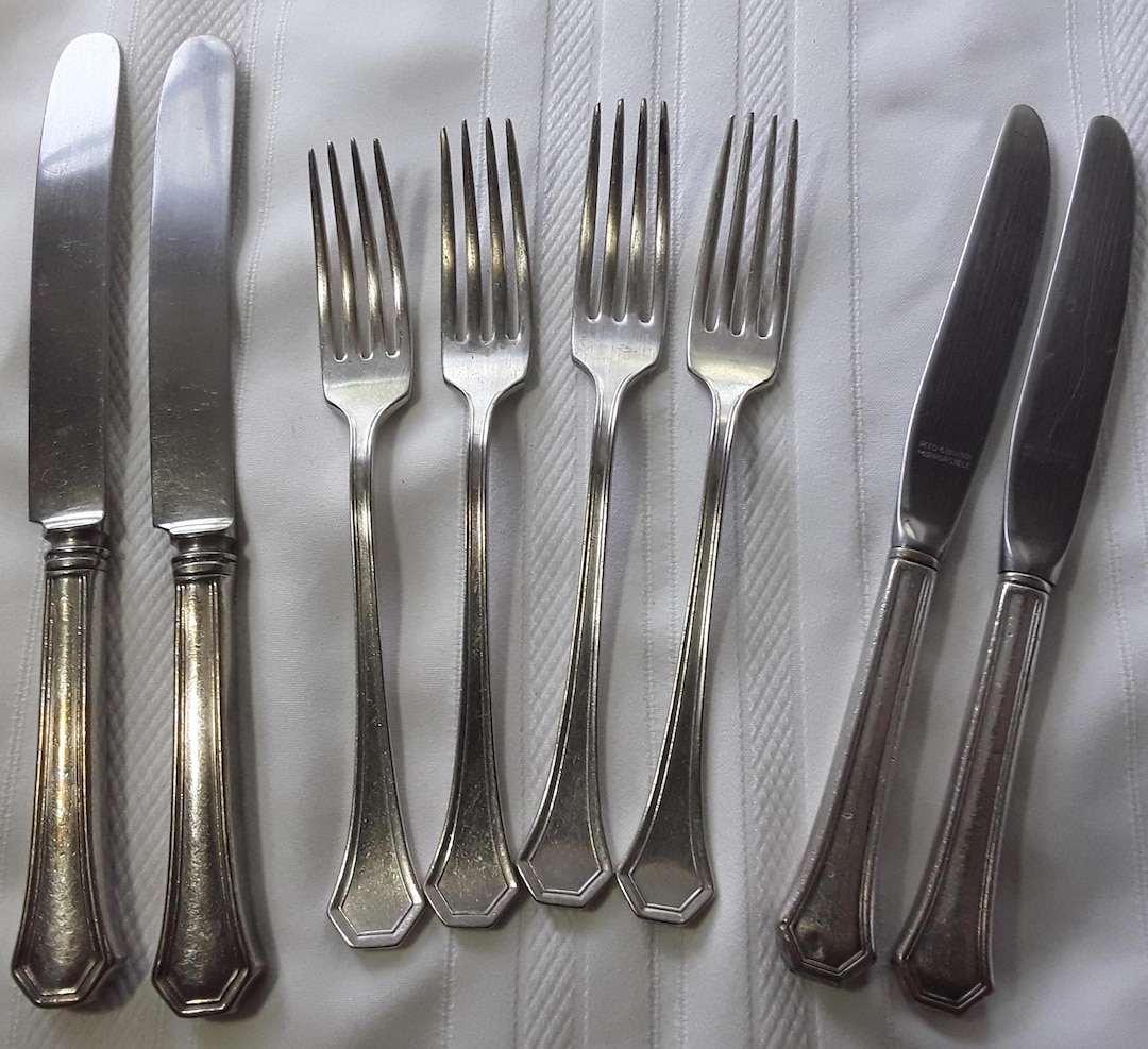 Vintage 8 Piece Set of Silver Plated Flatware, by Reed & Barton ...
