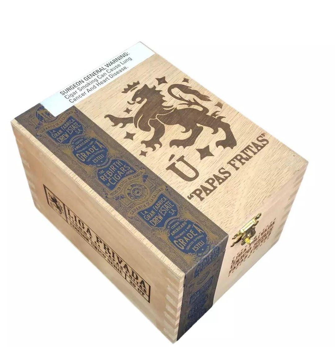 Liga Privada Unico Serie Papas Fritas Empty Wooden Cigar Box 4.5x6x4 - Etsy
