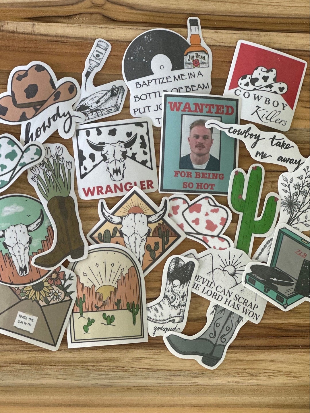 Western Sticker 20 Pack - Etsy