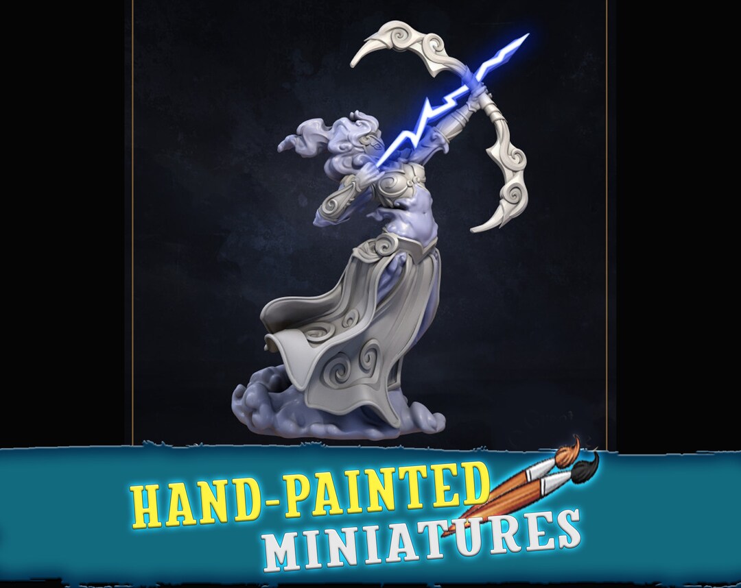 Hand Painted Storm Archer Spirit Ranger Sorcerer Miniatures - Etsy