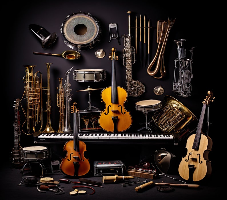 Musical Instruments, Guitars Tumbler 20 Oz, Orchestra Instrument ...