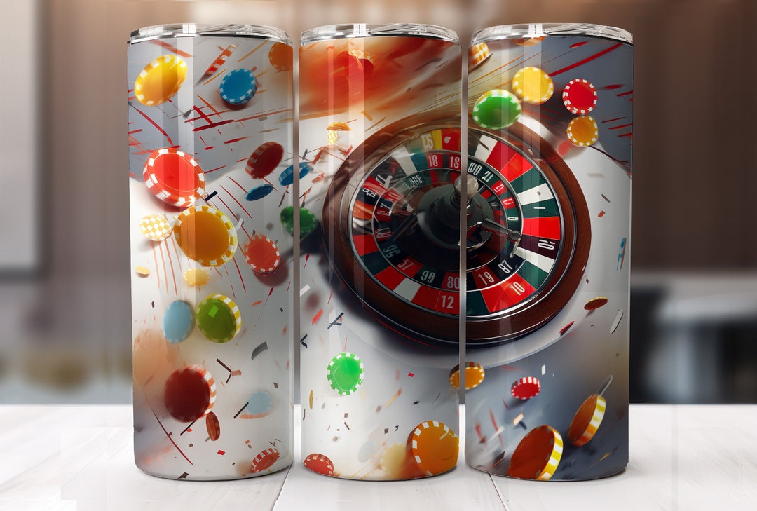 Roulette Game Design Tumbler 20 Oz Seamless Tumbler Roulette Game ...