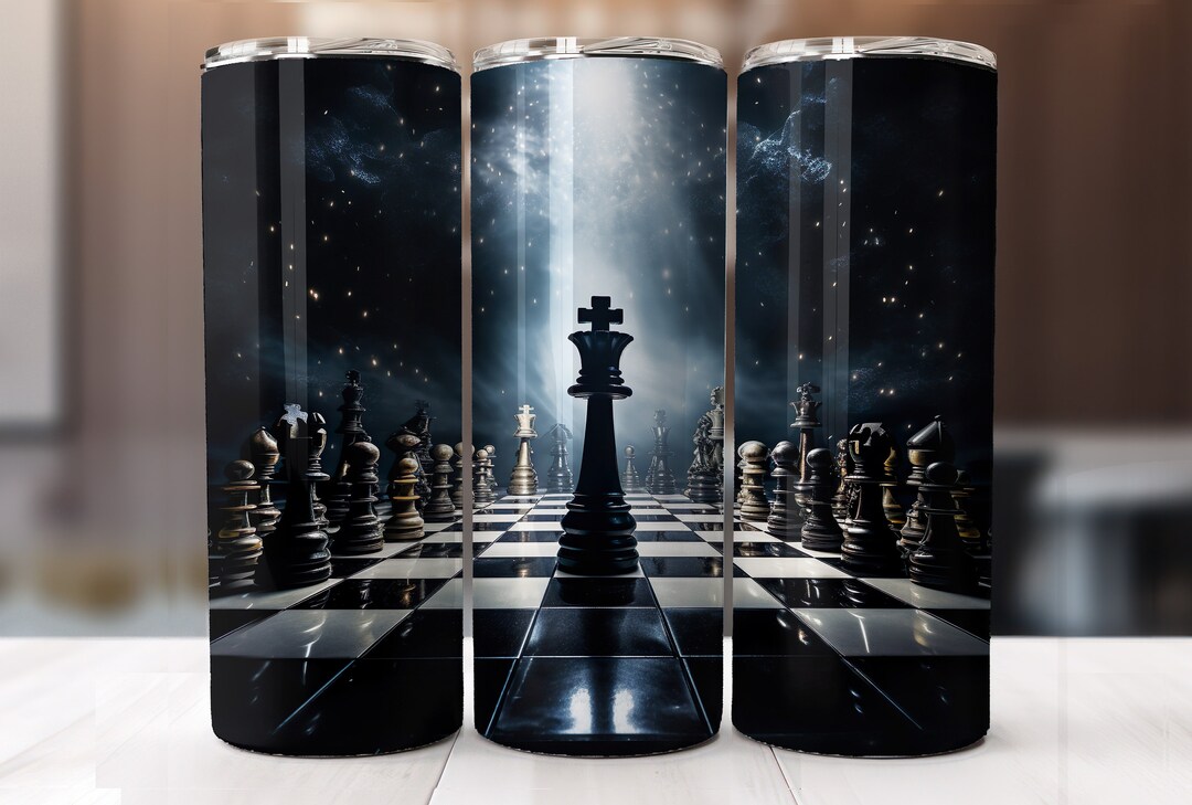 Chess Game Design Tumbler 20 Oz Seamless Tumbler Sublimination - Etsy