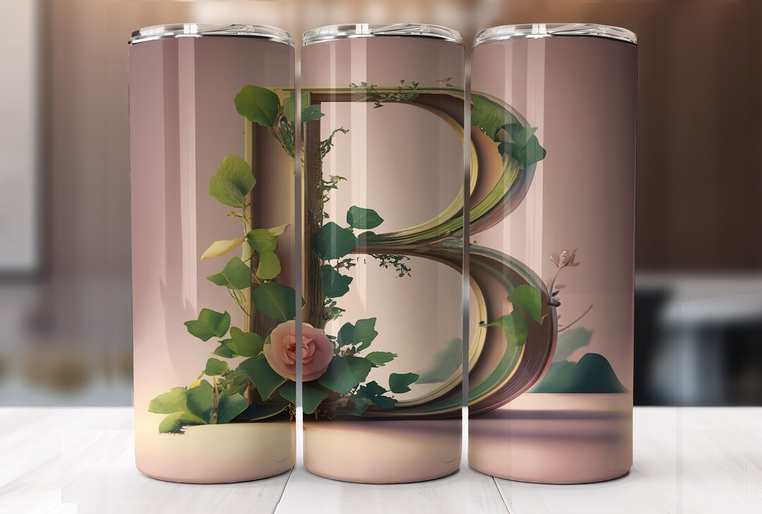 Letter of the Alphabet B Design Tumbler 20 Oz Seamless Tumbler - Etsy