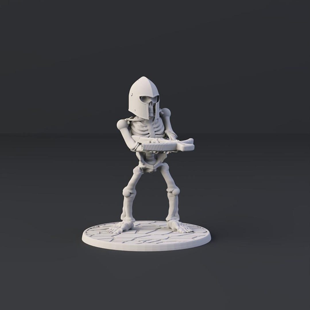 Skeleton Archer Crossbow - 3D Printed Miniature, Resin, to Paint ...