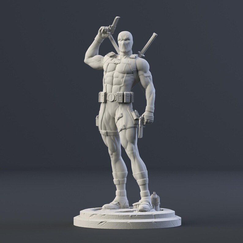 Deadpool Marvel Universe MU Print Model - 3D Printed Action Figure ...