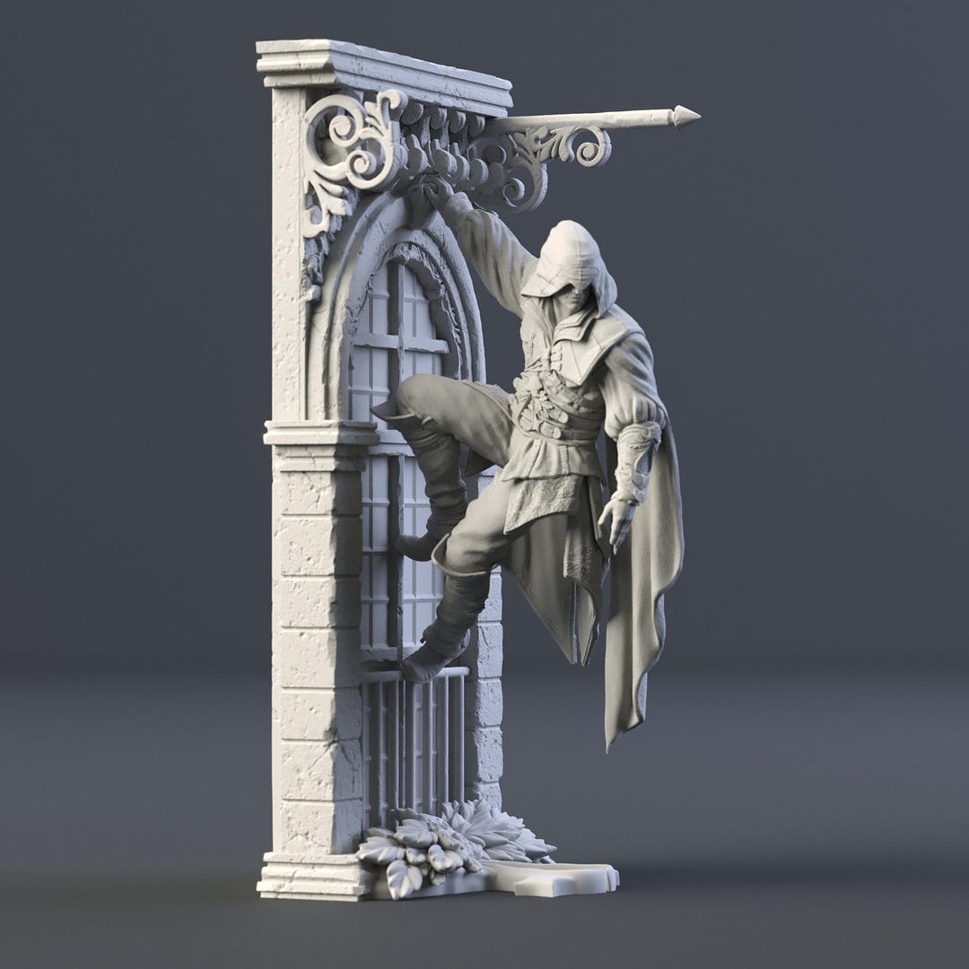 Assassin Creed 3D Printed Resin Model Figure - to Paint - Etsy