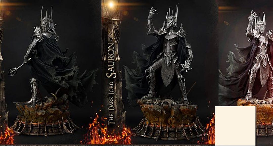 Lord of the Rings Sauron Inspired Figure – 3D Printed ABS Resin, Hand ...