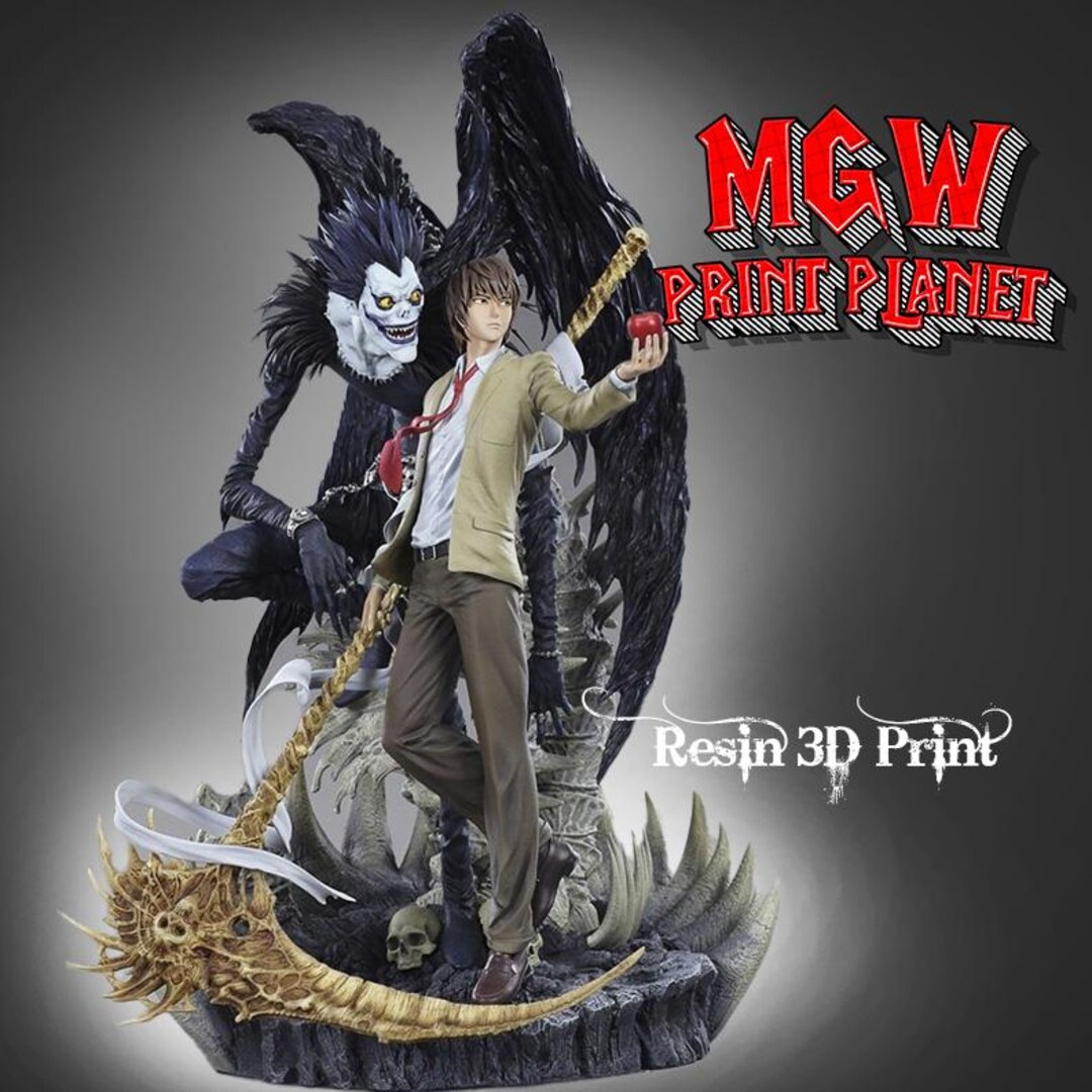 Death Note L and Ryuk Diorama 3D Printed Miniature, High Quality Resin ...