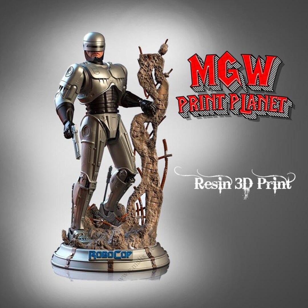 Robocop Movie 1987 Murphy - 3D Printed Miniature, Resin, to Paint ...