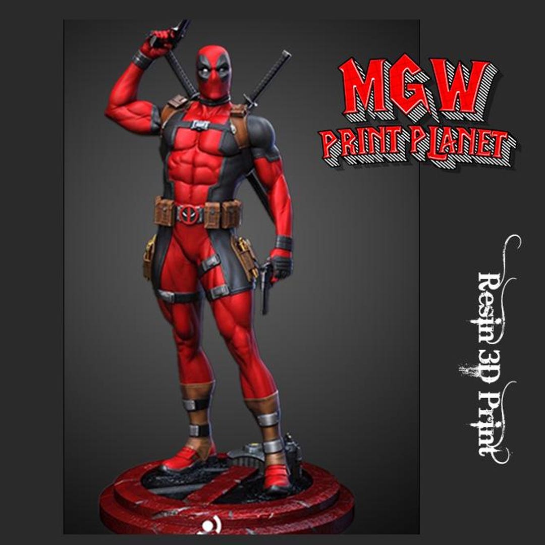 Deadpool Marvel Universe MU Print Model - 3D Printed Action Figure ...