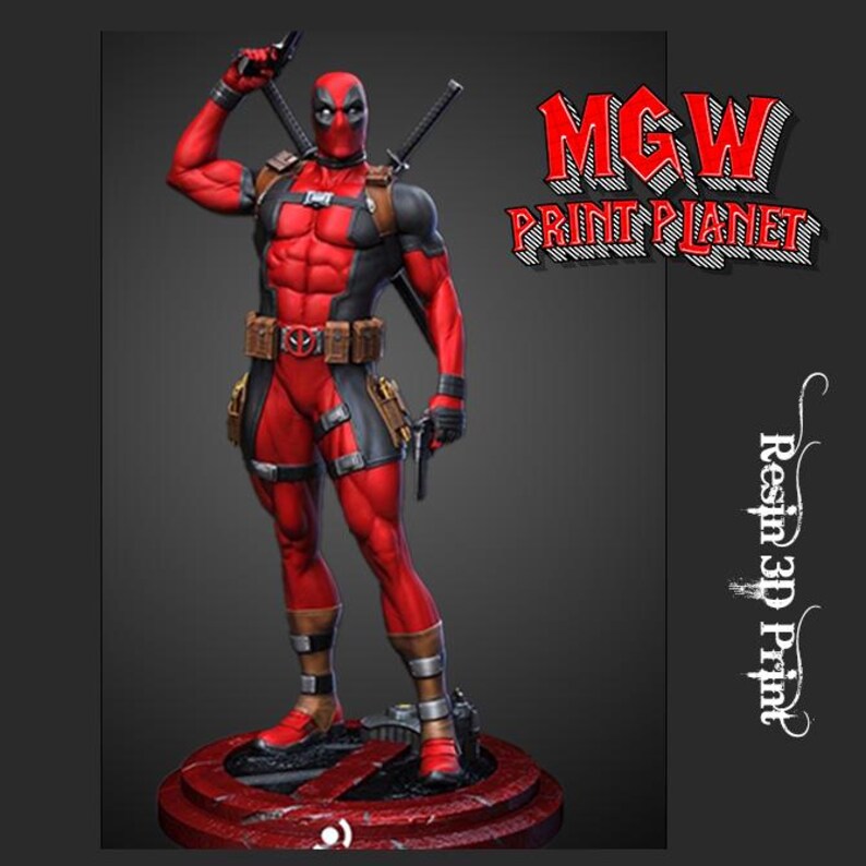 Deadpool Marvel Universe MU Print Model 3D Printed Action Figure, High ...