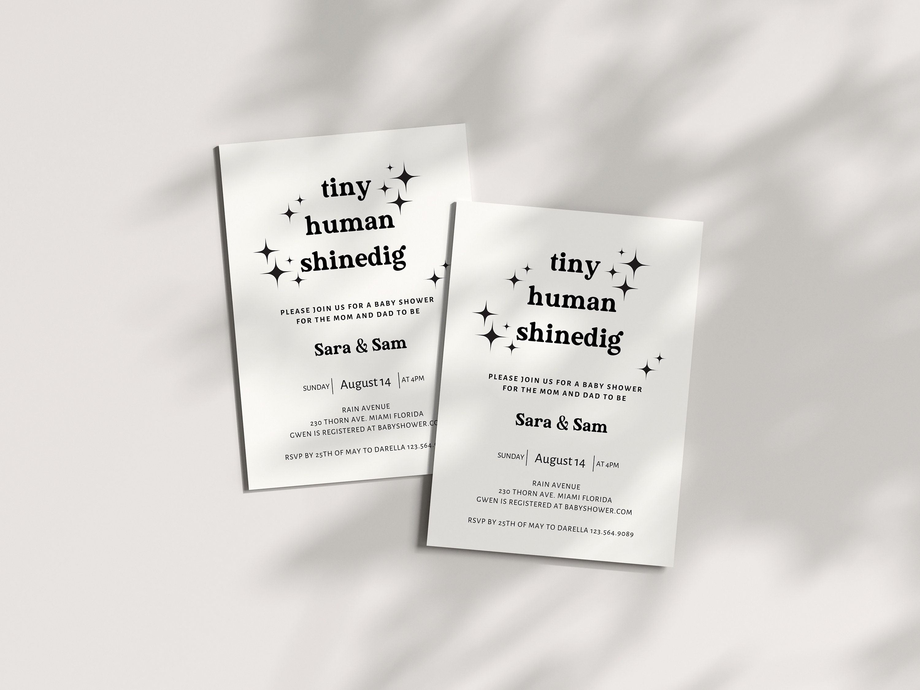Tiny Human Shindig Invitation - Etsy
