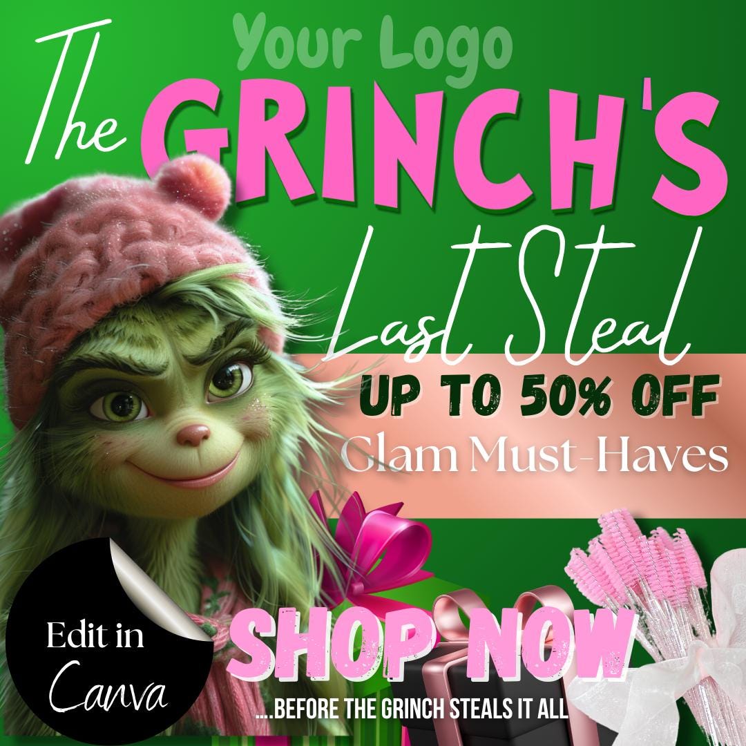 Grinchs Last Steal Template Bundle - Etsy