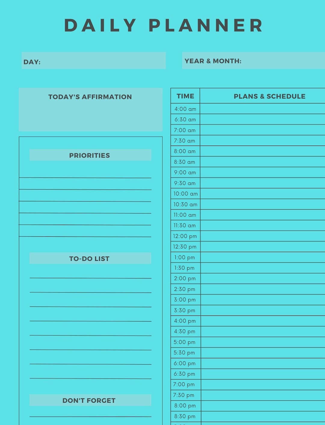 Ultimate Planner Bundle: Daily & Weekly Organizers Colorful - Etsy