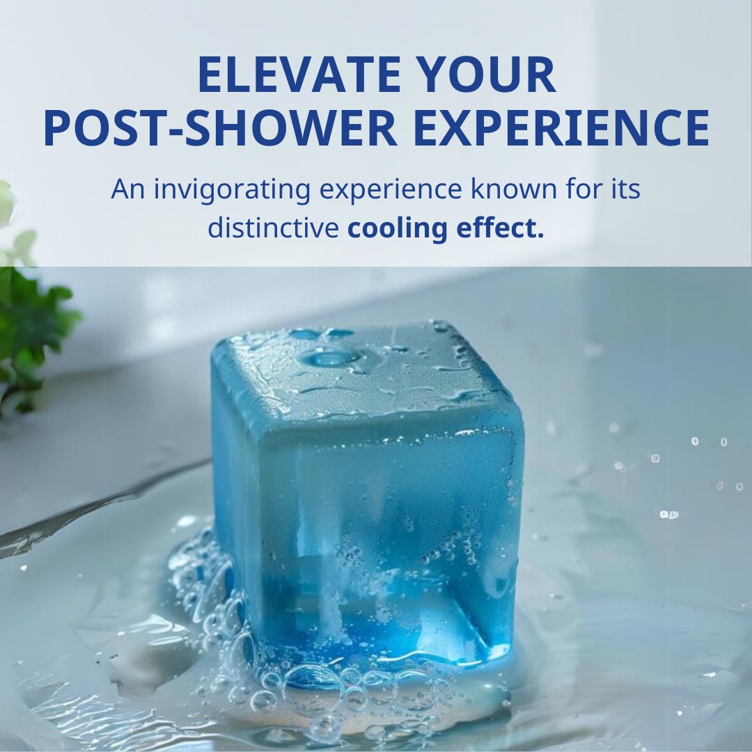 Cool Menthol Shower Body Soap Bar Cleanser Cooling Effect Rich Foam ...