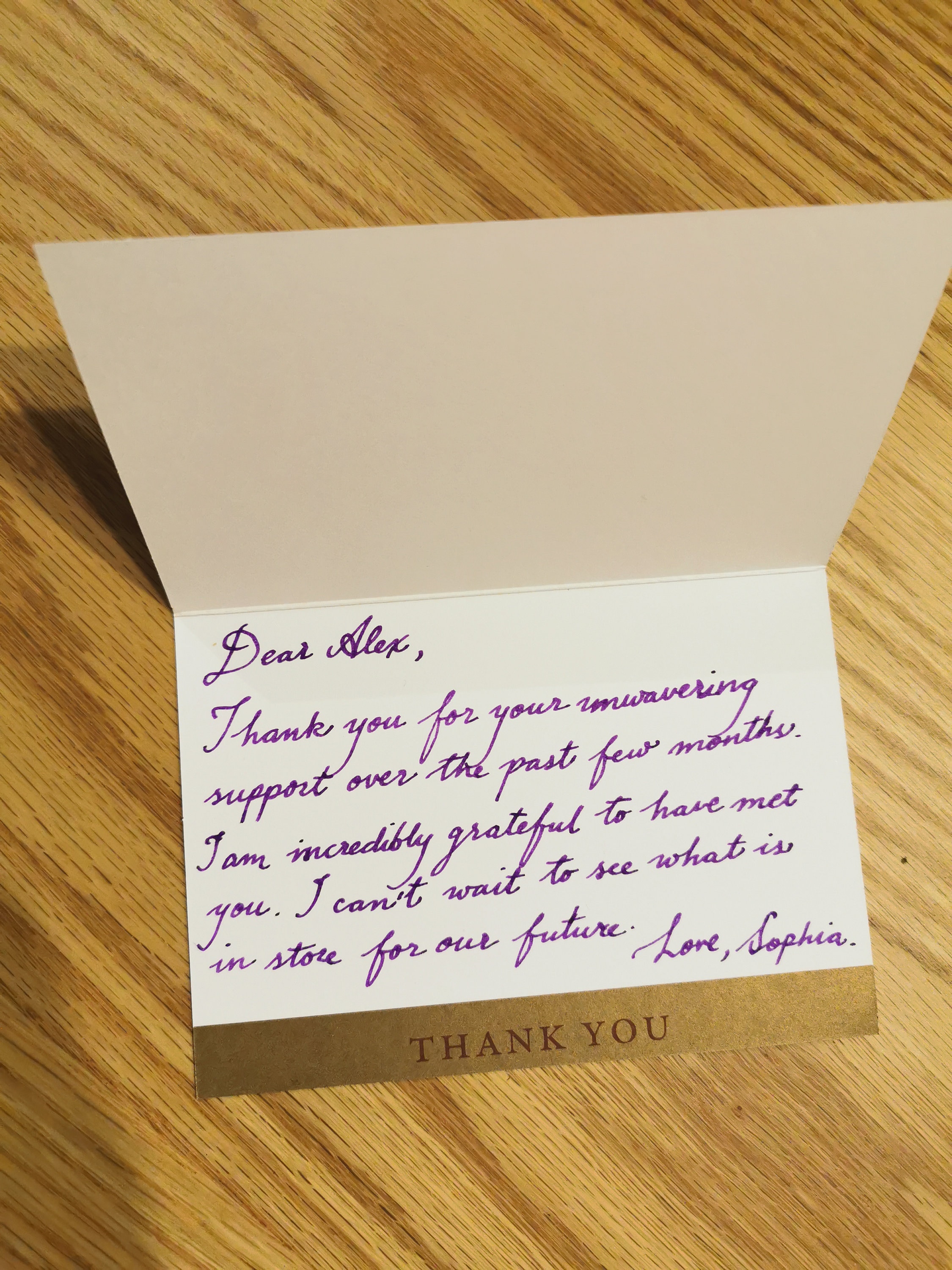 Custom Handwritten Calligraphy Card A6 - Etsy