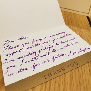 Card Calligraphy - Etsy