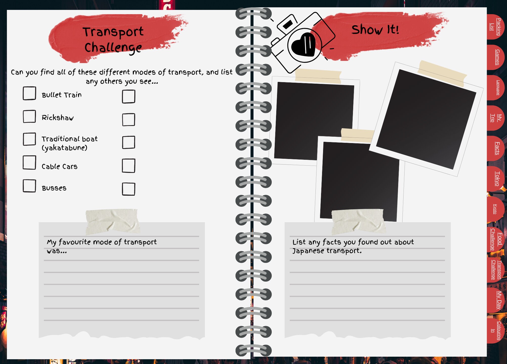 Kids Travel Journal - Digital Download - Etsy