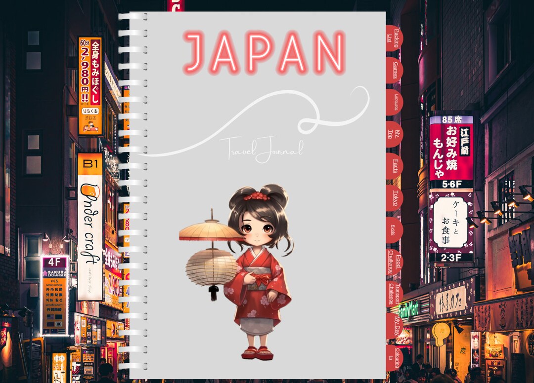 Japan Travel Journal - Digital Download - Etsy
