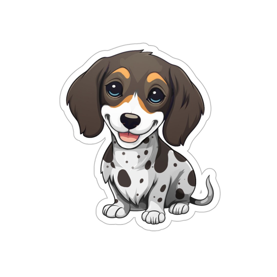 Cute Dachshund Sticker V3 - Etsy