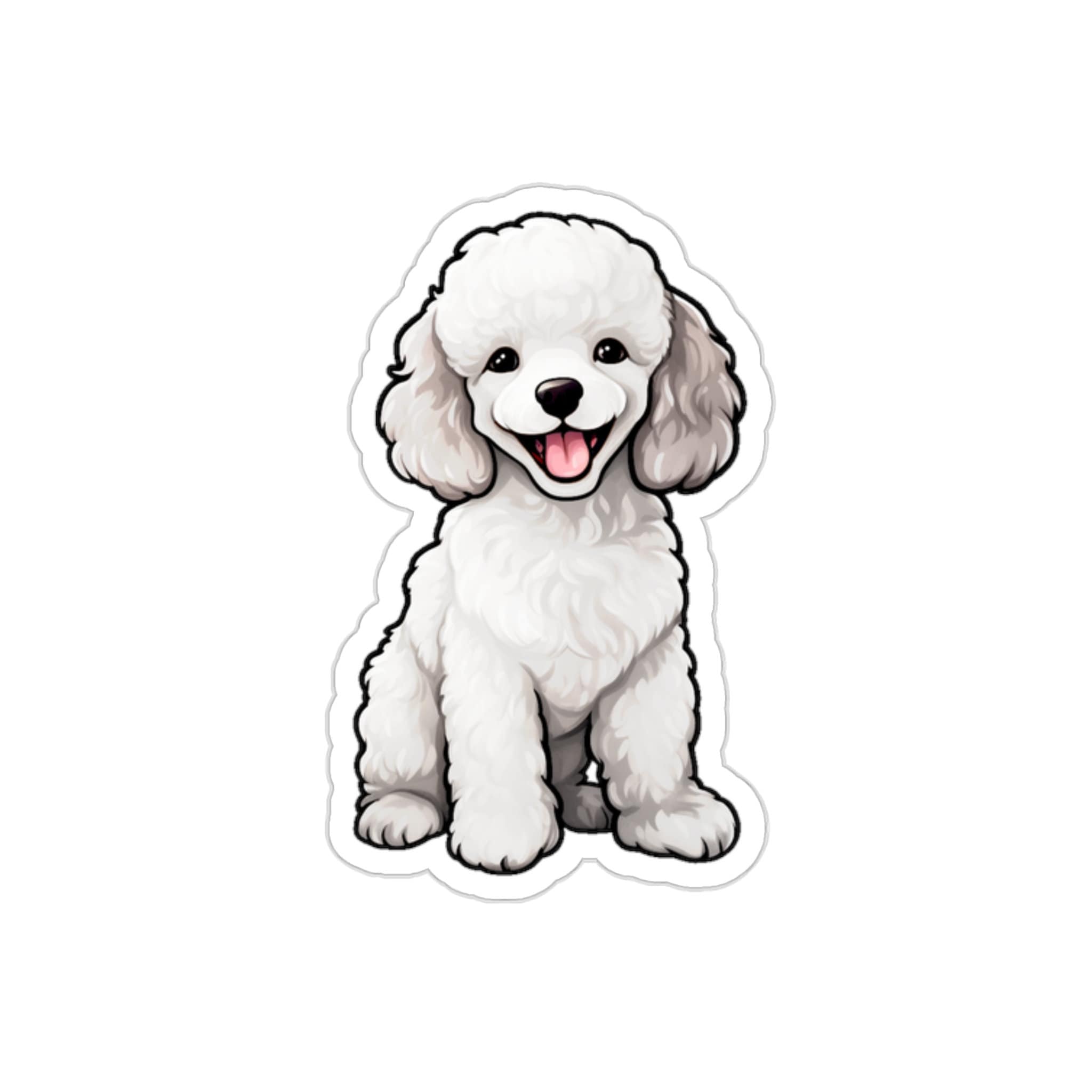 Cute Poodle Sticker V2 - Etsy
