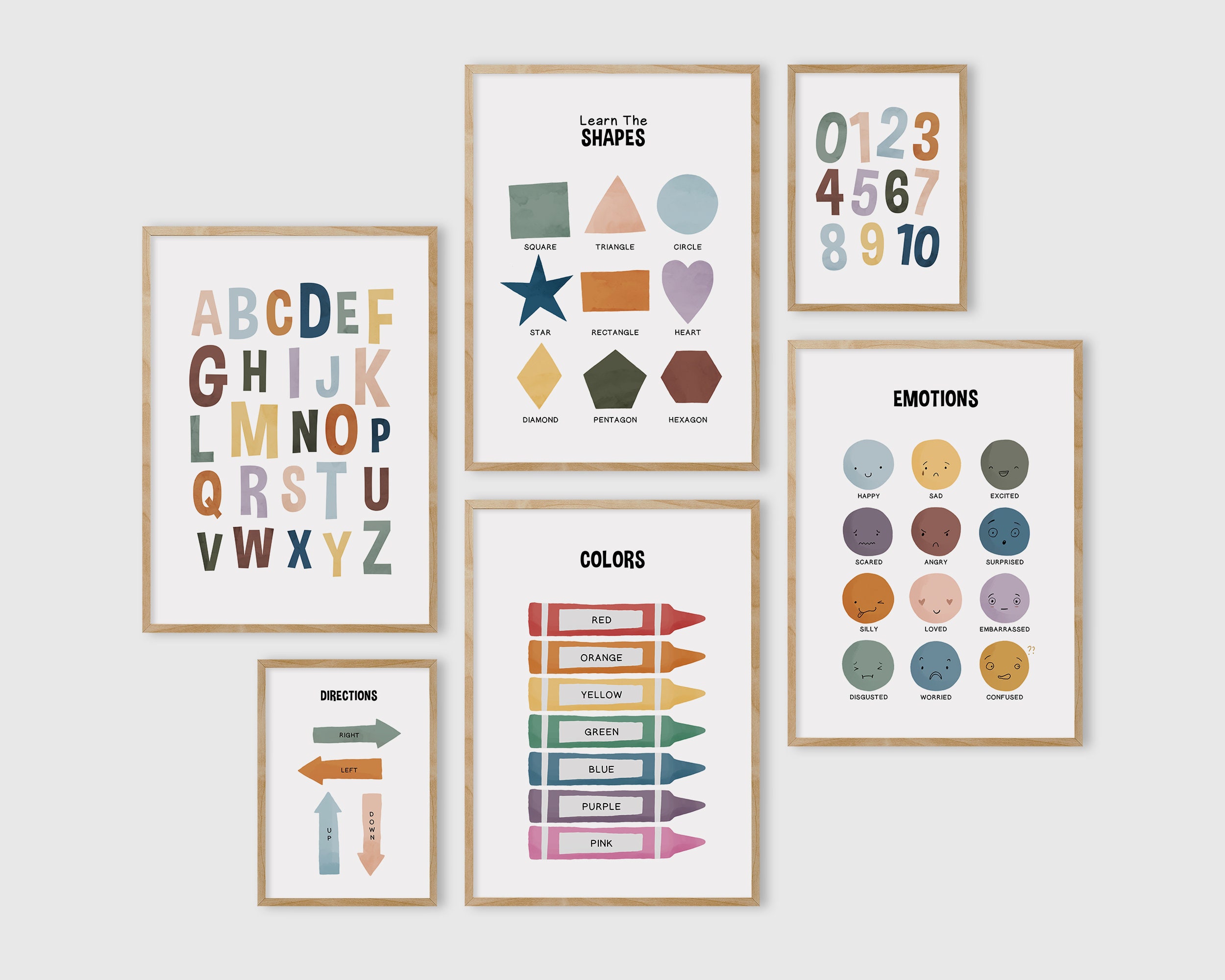 Educational Posters for Toddlers, Classroom Decor, Homeschool Printable ...