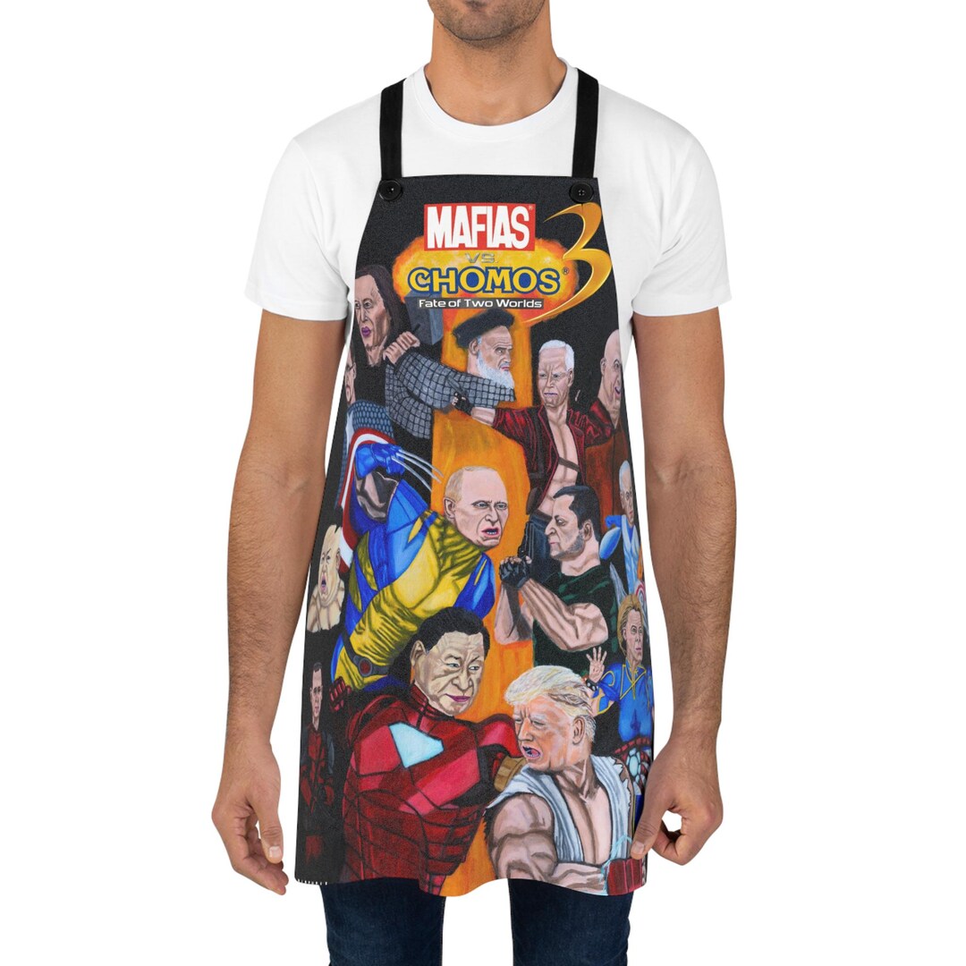 Apron - Funny Marvel Vs Capcom Themed Political Leaders - Etsy