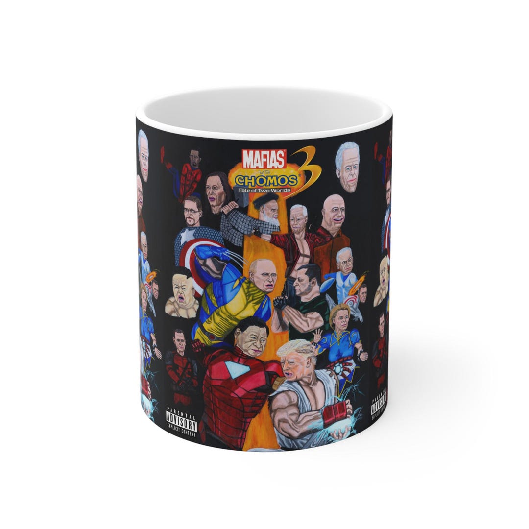 Mug: Funny Marvel Vs Capcom Global War Leaders Design - Etsy