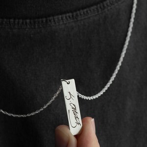 925 Sterling Silver Ataturk Signature Necklace, Turkey Pendant, Turkish ...