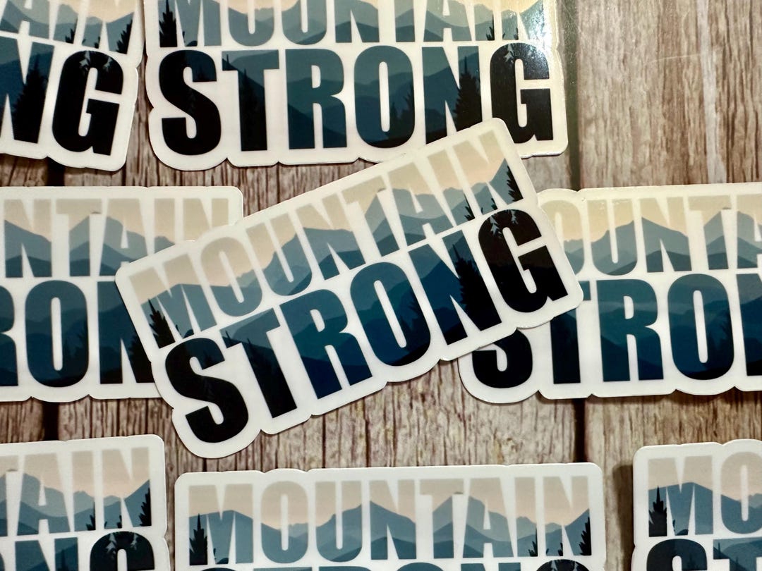 Mountain Strong Blue Ridge Mountains Sticker - Etsy