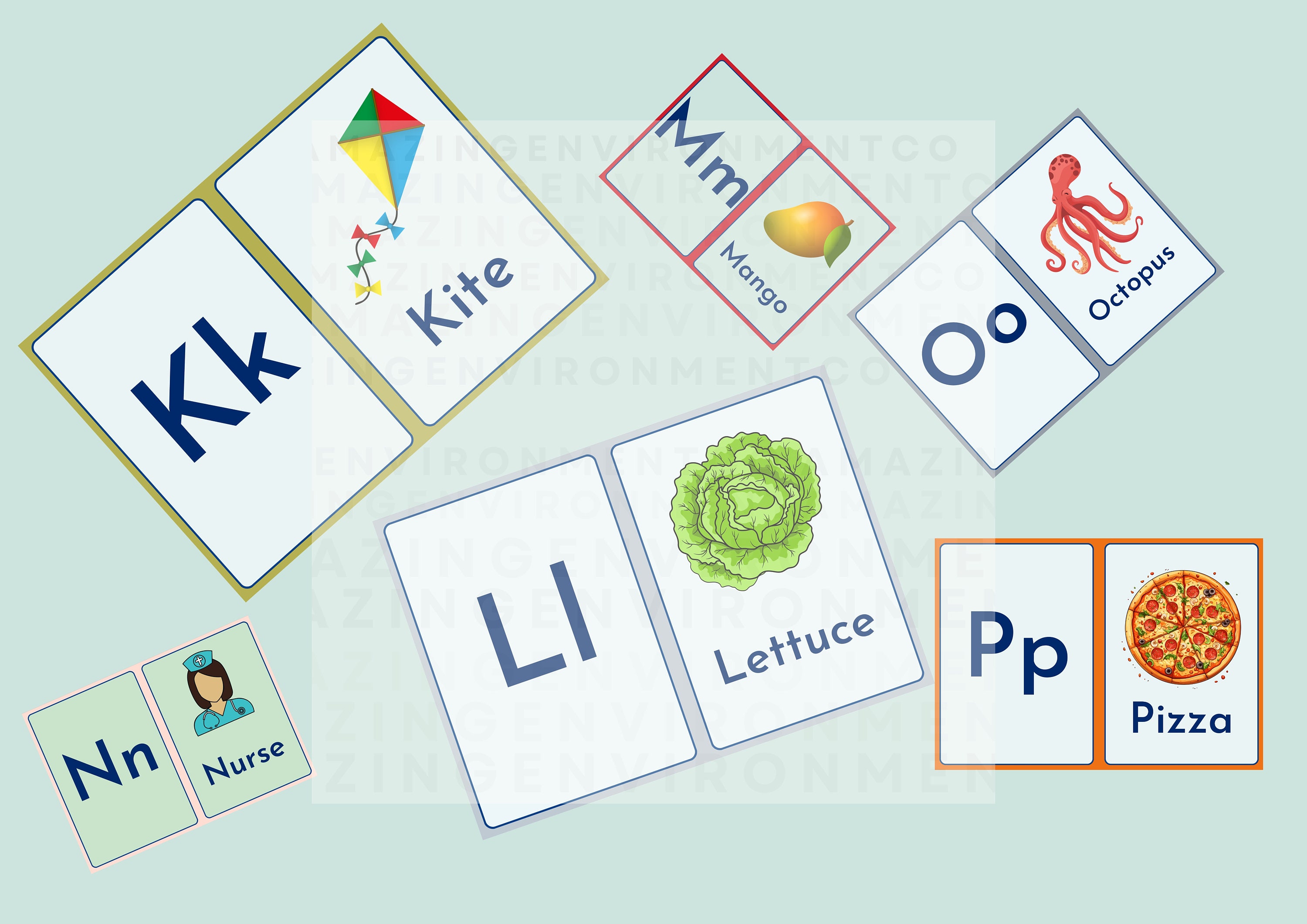 26 Alphabet Flashcards, ABC Flashcards, School Preschool Flashcards ...