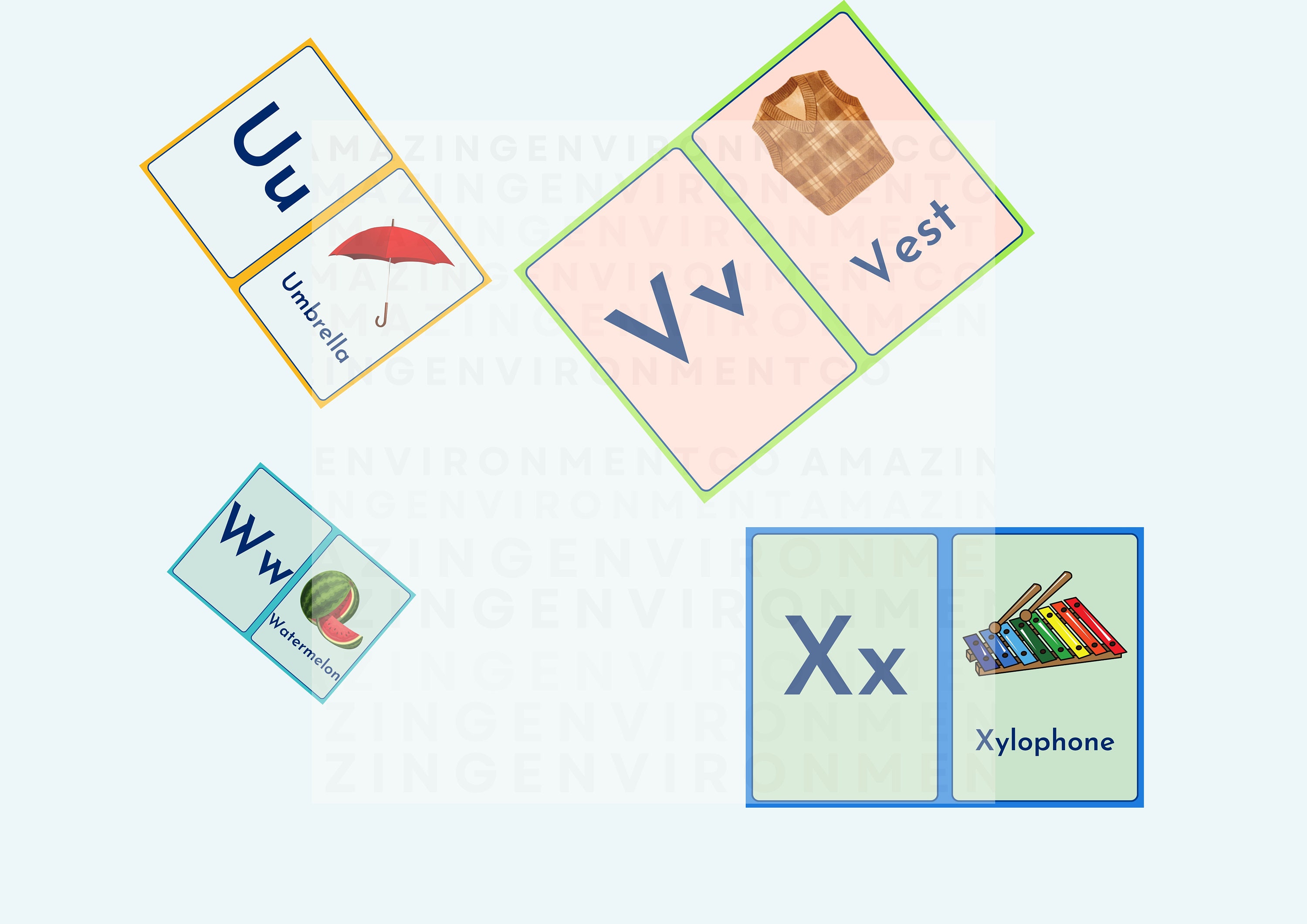 26 Alphabet Flashcards, ABC Flashcards, School Preschool Flashcards ...