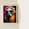 Dj Ape With Sunglasses and Headset Gamer Ape Poster Quirky Home Decor ...